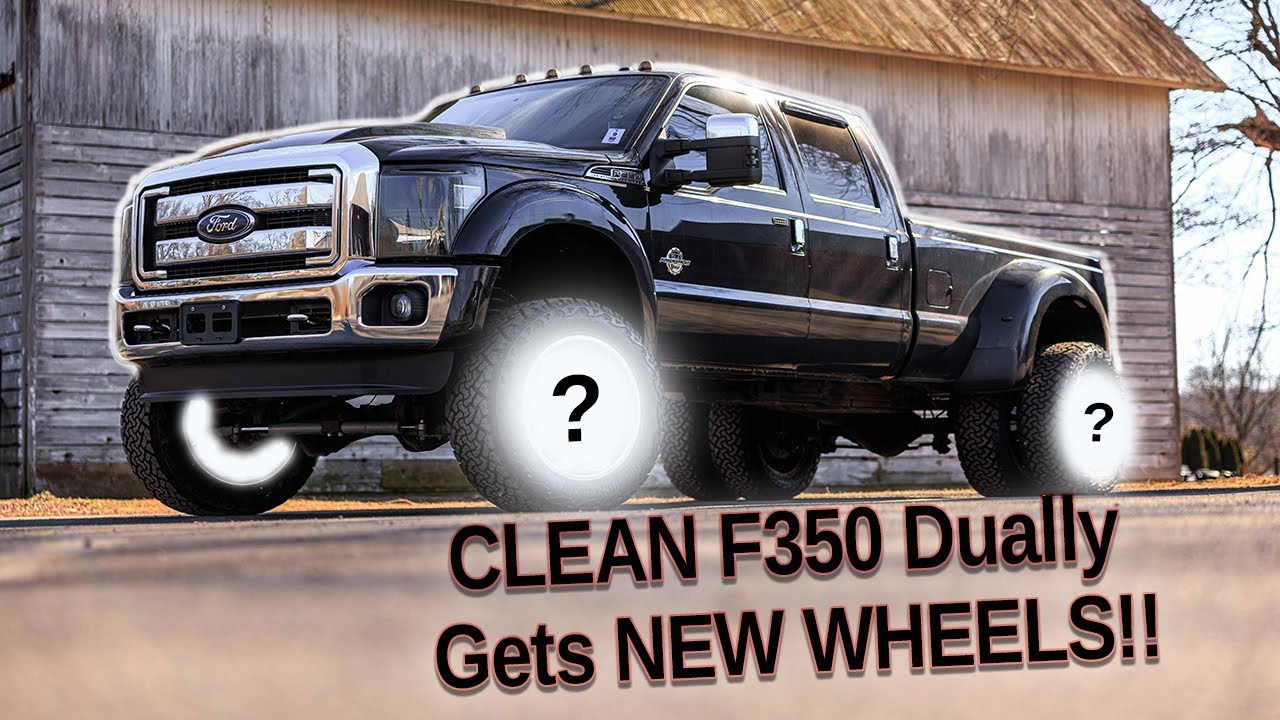 F350 Dually GETS some BIGGER WHEELS!!