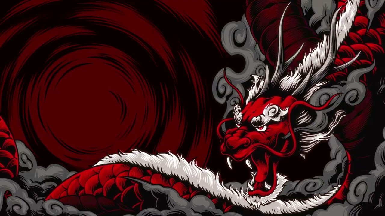Red Dragon 4k loop wallpaper | NIR wallpaper- 2