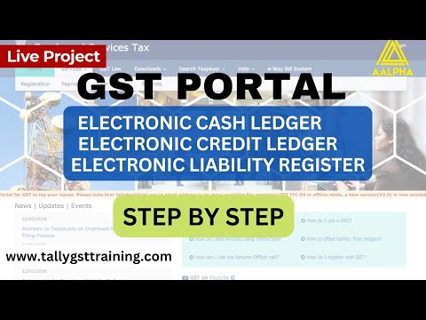 Electronic Cash Ledger, Electronic Credit Ledger,Electronic Liability Register in GST