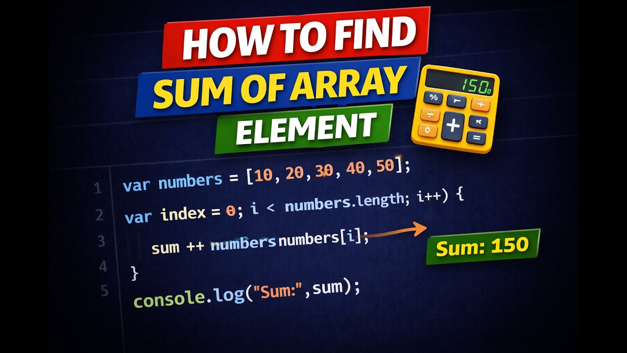 JavaScript Array Sum Explained in 3 Minutes