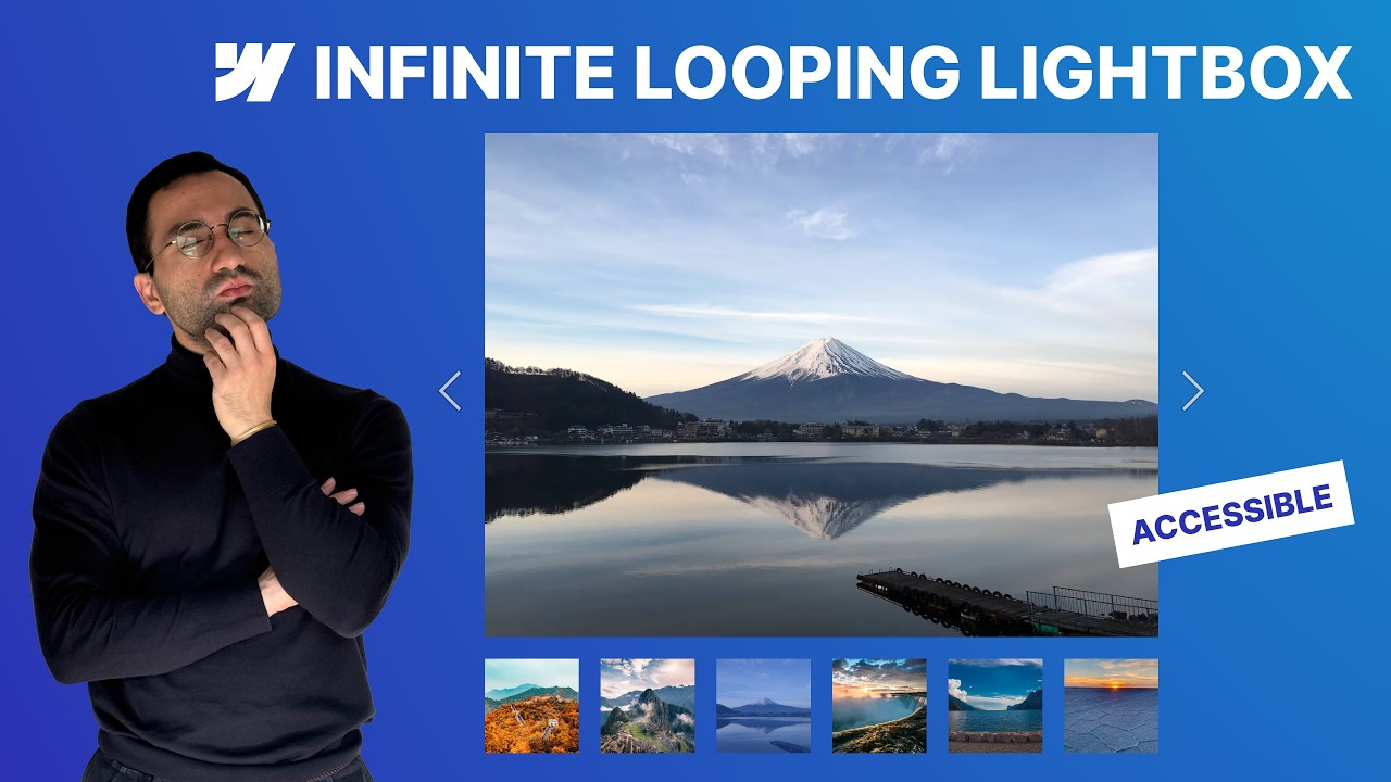 Make Webflow Lightbox Loop Forever (Accessible Infinite Gallery Tutorial)