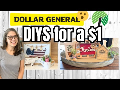 DIY with $1 items from Dollar General | Dollar Store DIY Home Decor