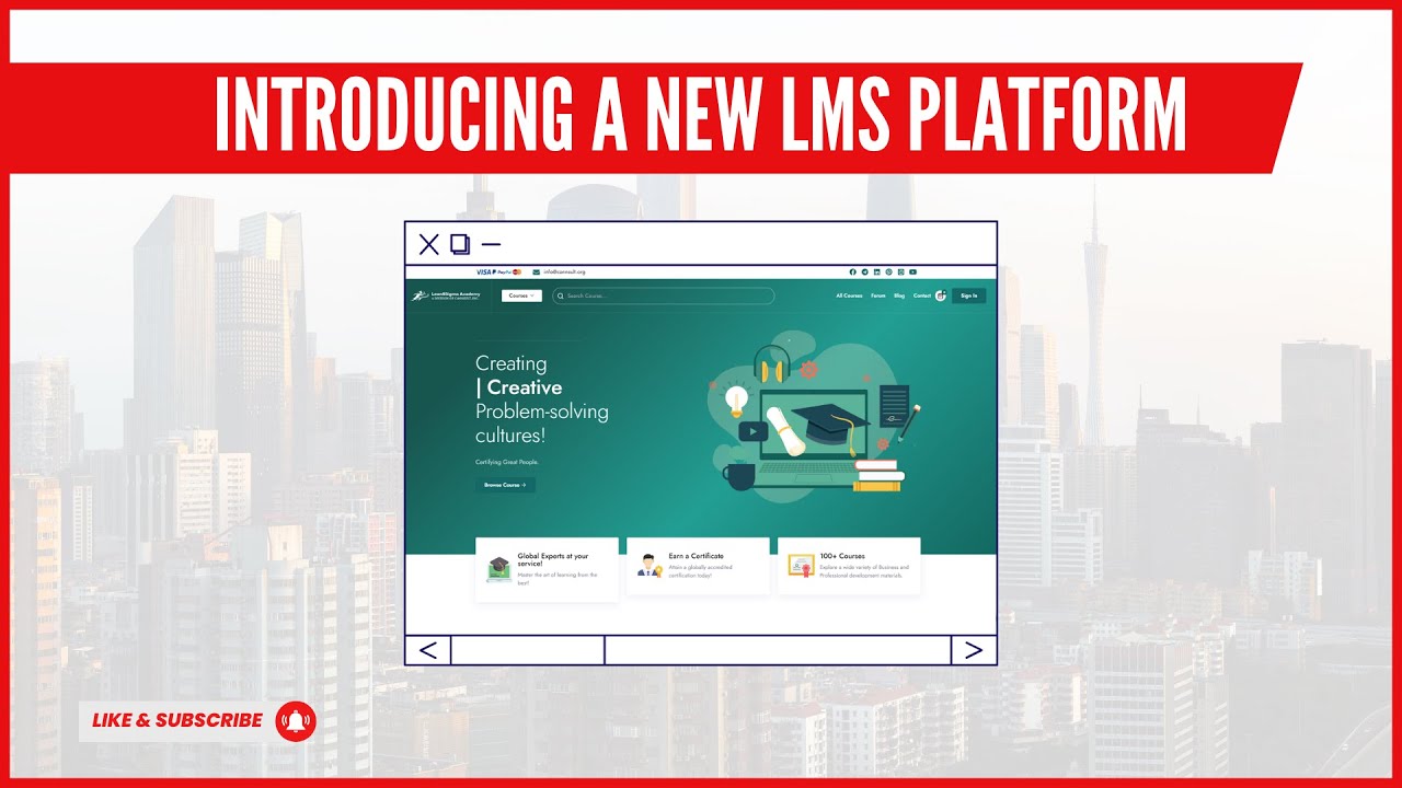 Introducing A New LMS Platform - Become A Certified Incredible Leader | Lean6Sigma.Academy