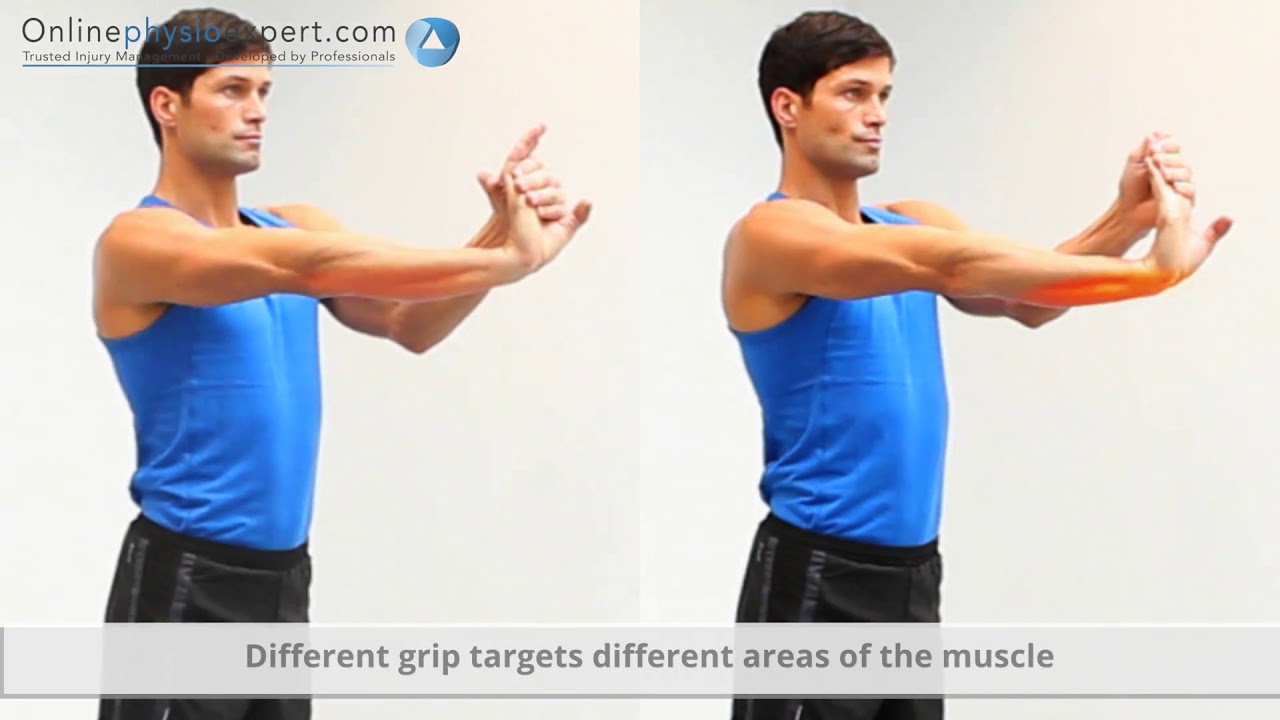 Forearm flexor muscle stretch R