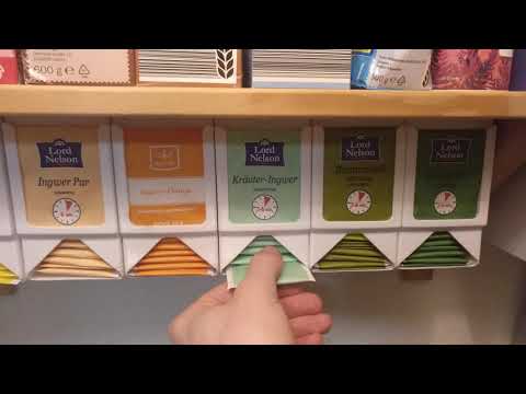 Tea Dispenser (top-mounted) Tea Bag Storage Holder slidable Box Tee ...