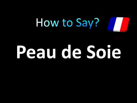 How to Pronounce Peau de Soie