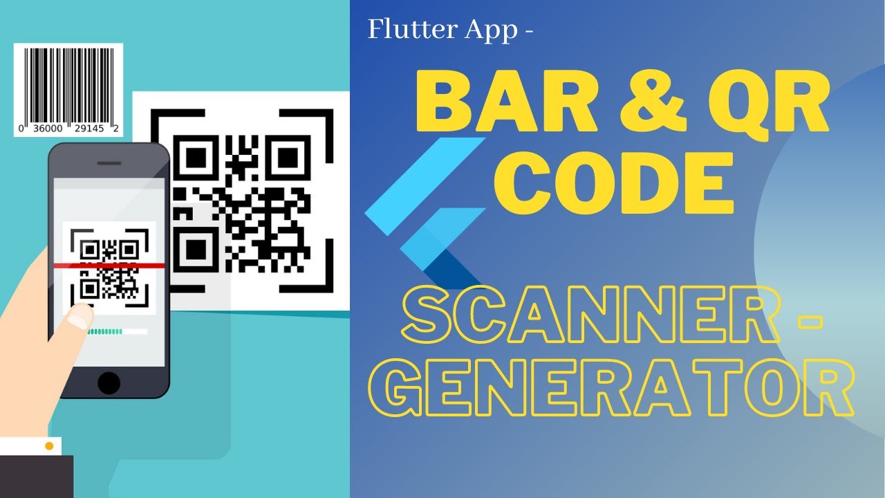 Bar code or QR code Scanner App | QR code Generator App | Flutter Tutorial