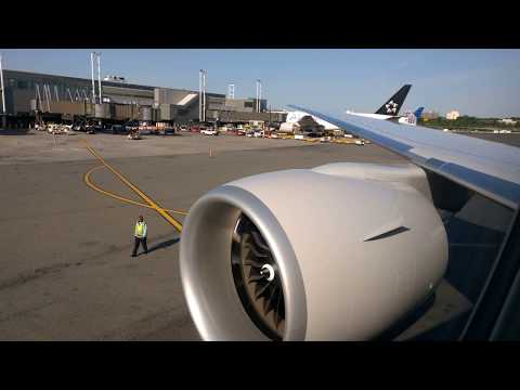 United Airlines 777-300ER Engine Start Up