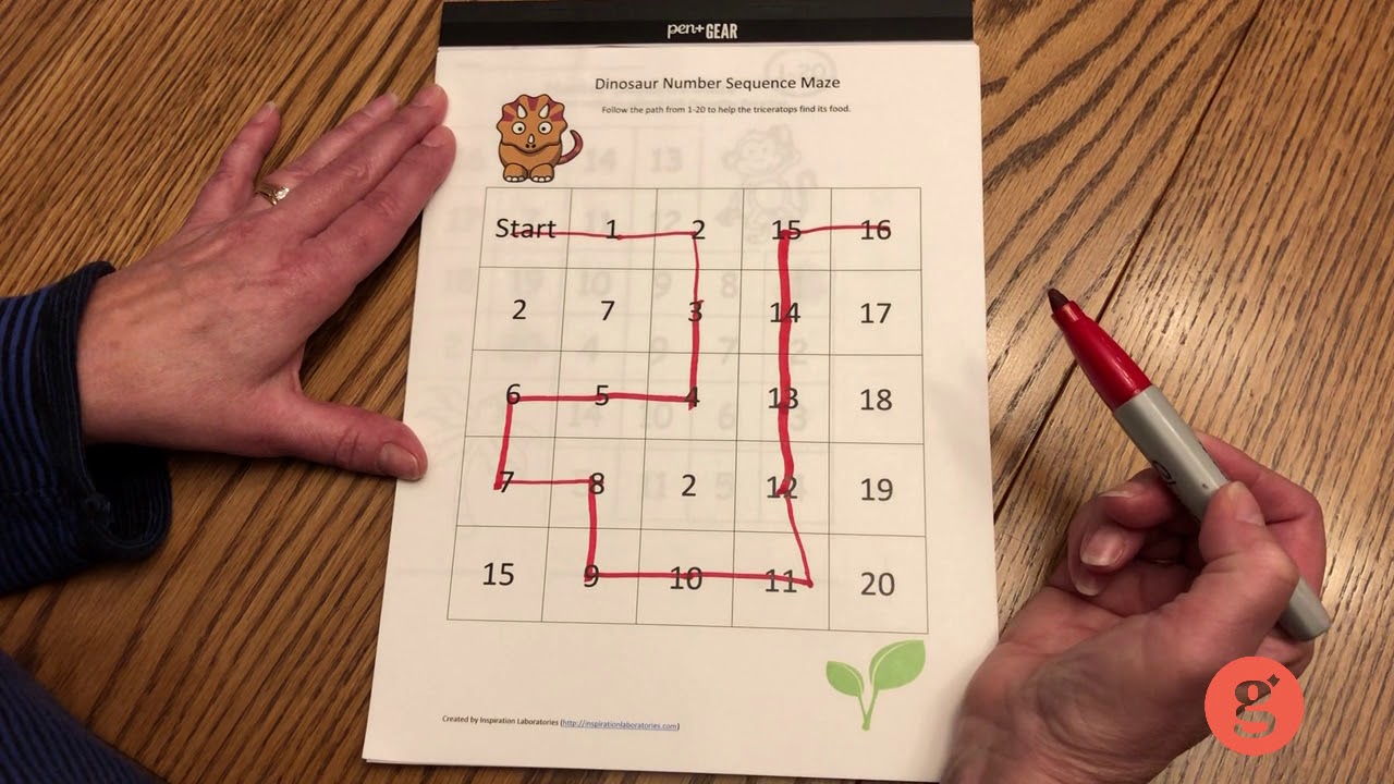 Fun with Numbers: Number Sequence Maze