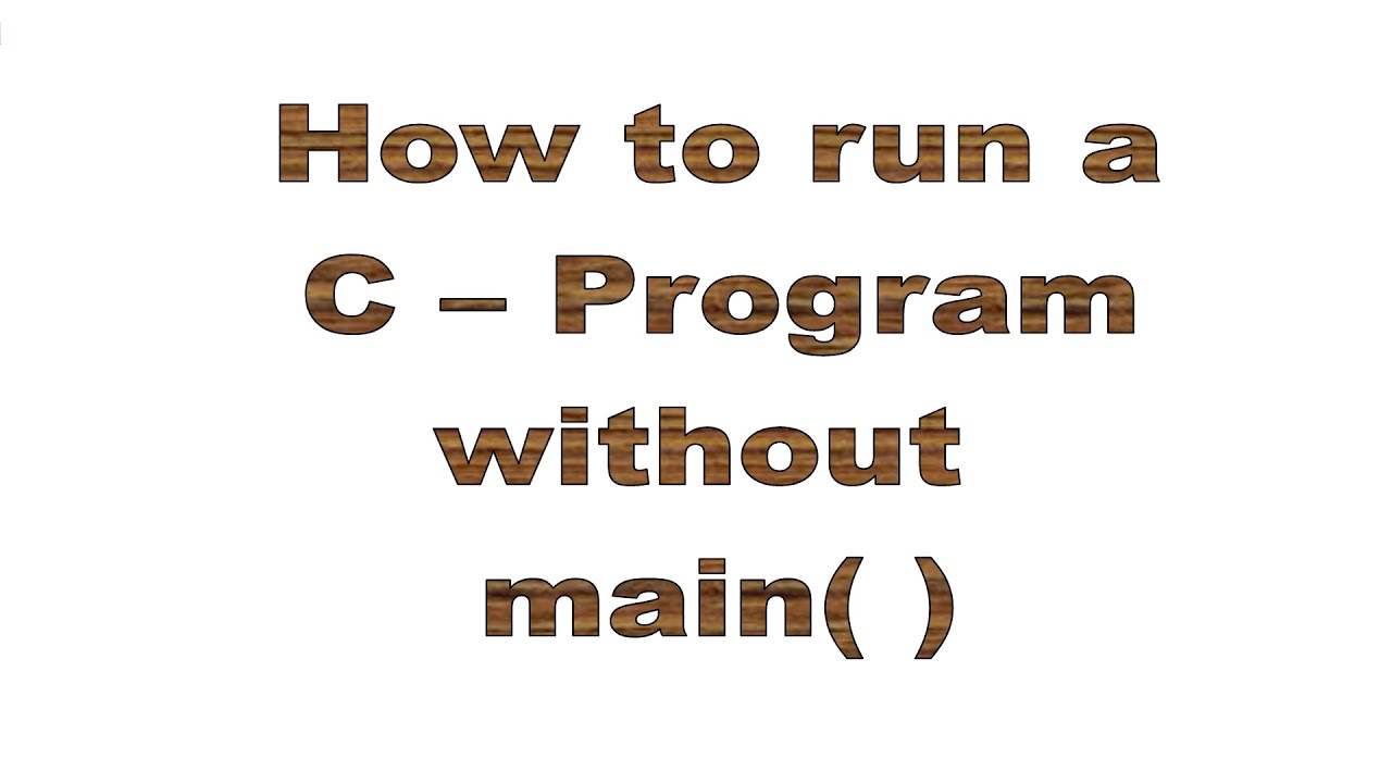 C program to print Hello world without using main function