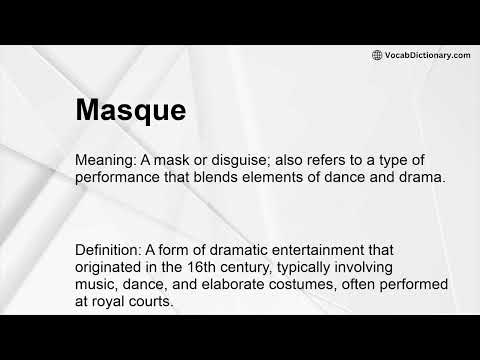 Masque Meaning