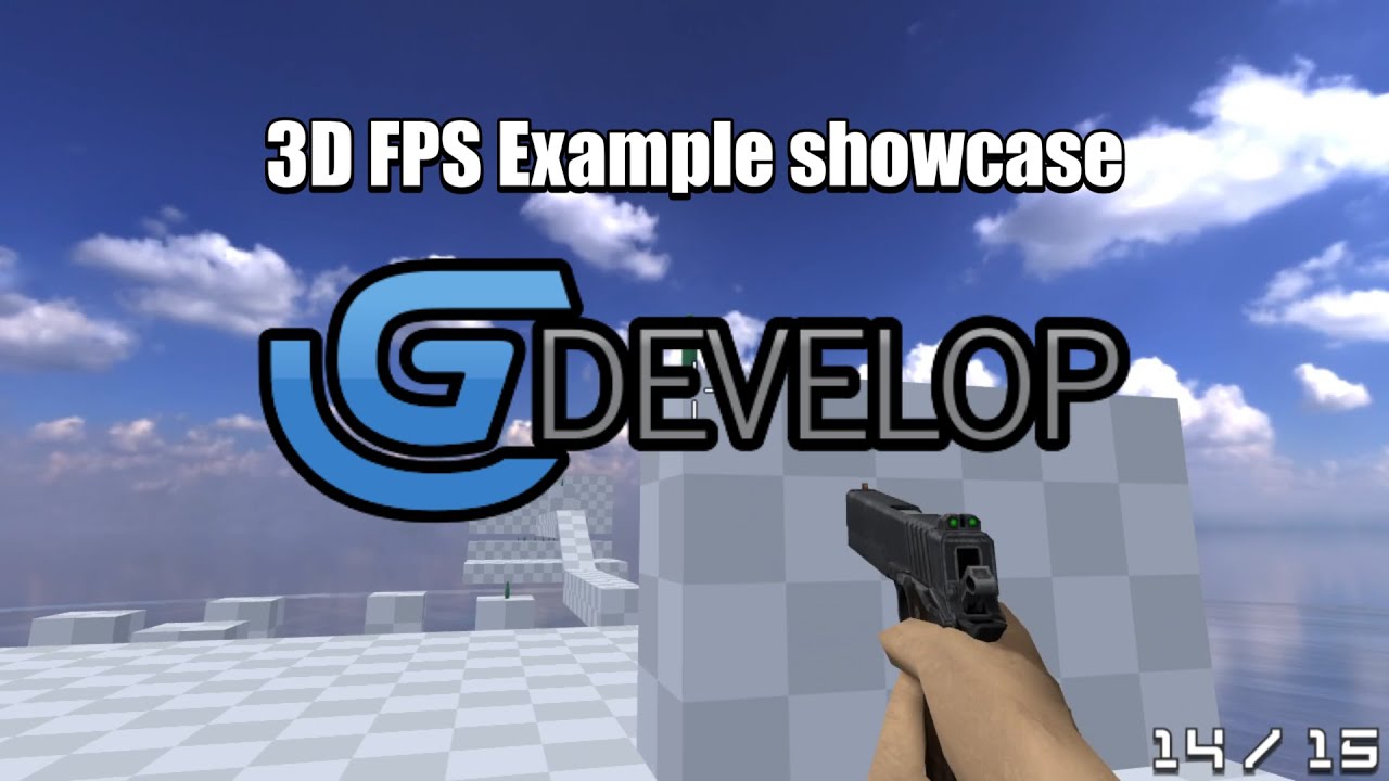 3D FPS Example showcase - Made with GDevelop (Part 1)