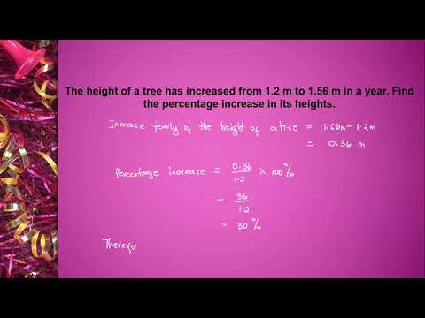 Finding the percentage increase or decrease