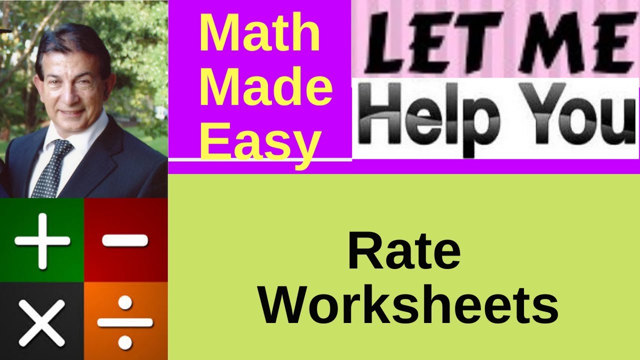 Rate Worksheets
