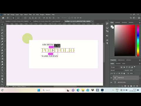 architecture portfolio tutorial|how can we make cover page for  architecture portfolio in photoshop
