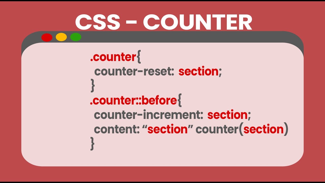 CSS Counter Tutorial | Auto Numbering with Pure CSS Lesson 22