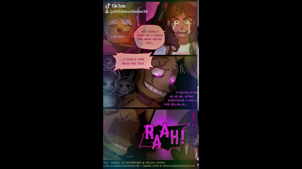 I find more Springtrap and Delilah Comics from Deviantart just two
