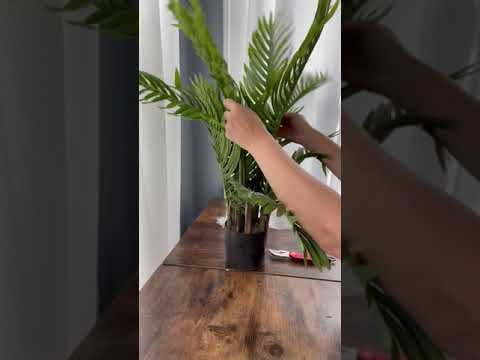 Palm Tree Artificial Plants Fake Tree Large Tropical Leaves Decorations Palm Leaves Imitation Artifi