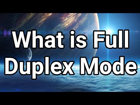 What is Full Duplex Mode. Urdu/ English