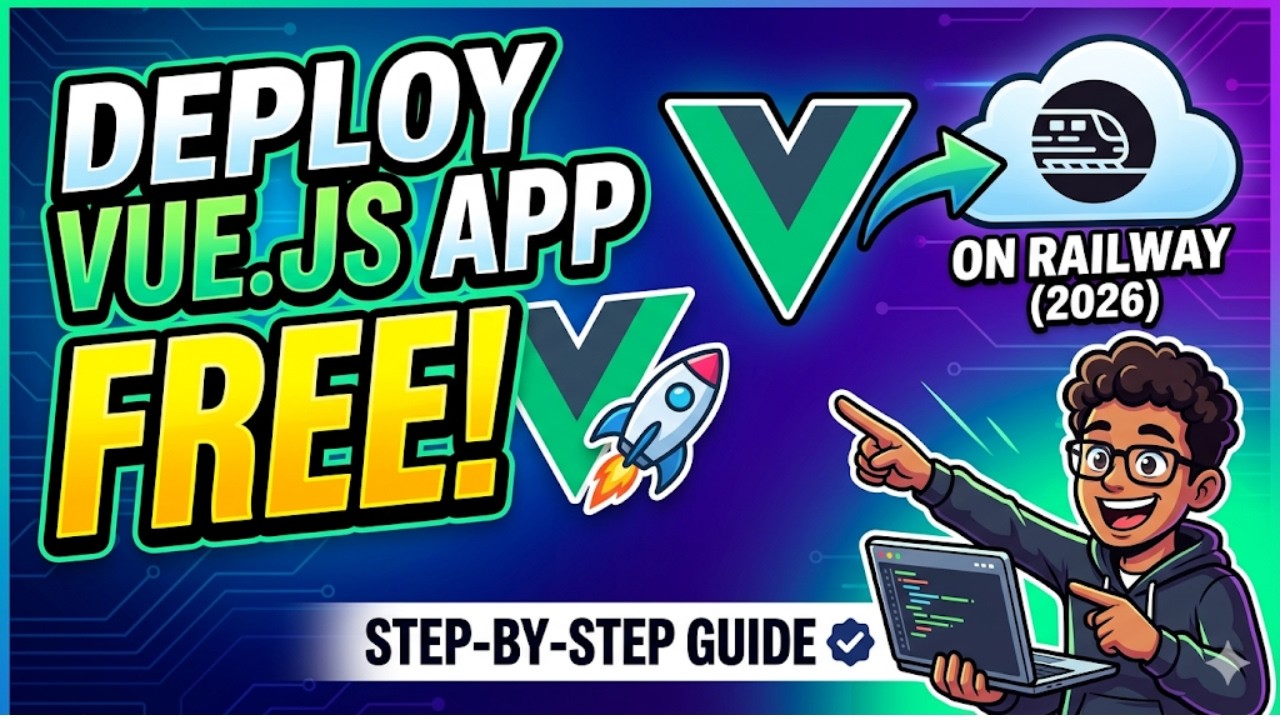 How to Deploy Vue.js App on Railway for FREE | Full Tutorial 2026