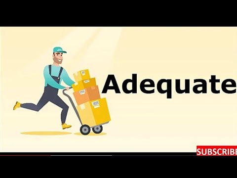 Adequate : One Word Definition : What is Adequate ?