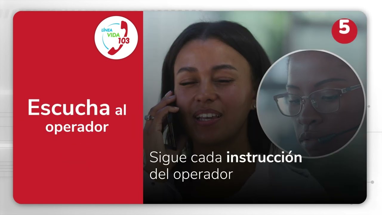 ¿Qué Hacer en Caso de una Emergencia? Línea Vida 103