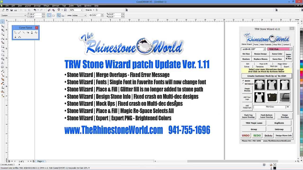 TRW Stone Wizard Version 1.11 Patch Update Fixes Overview The Rhinestone World