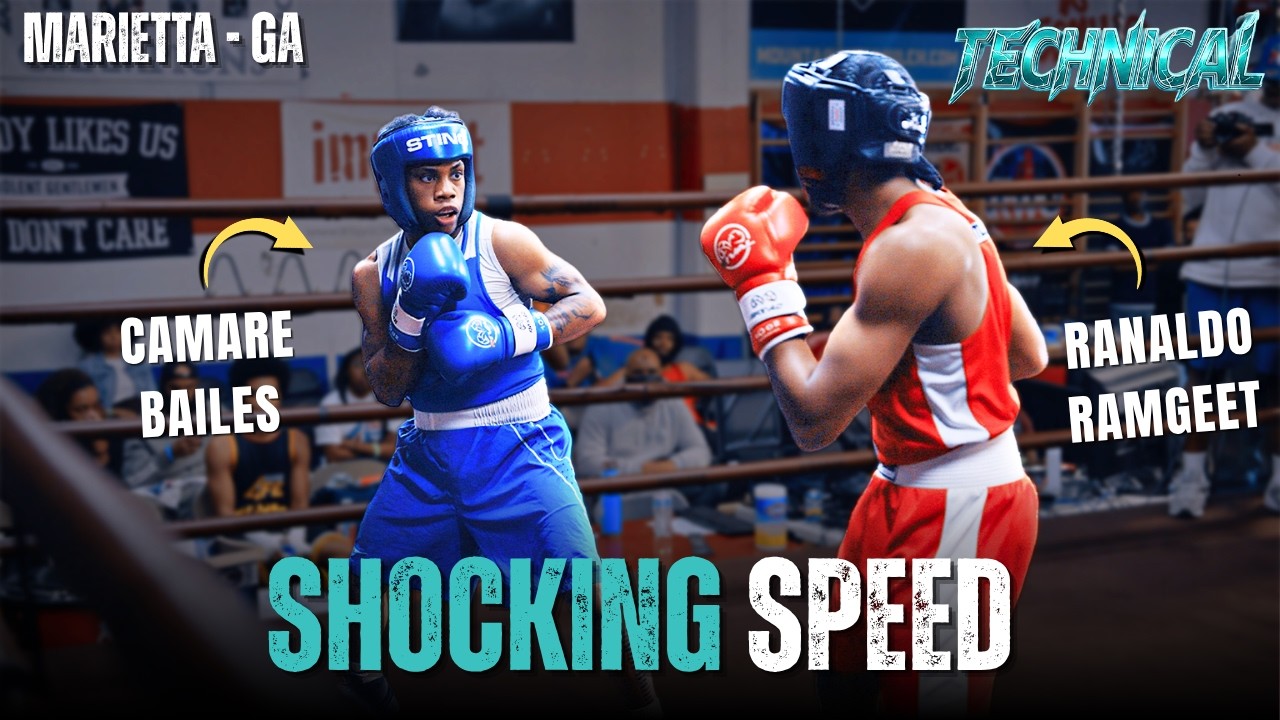 UNREAL SPEED! FASTEST Georgia Boxer Camare Bailes Takes On Ranaldo Ramgeet!