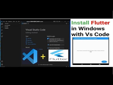 How to create a new flutter project in Visual Studio Code And Setup SDK ...