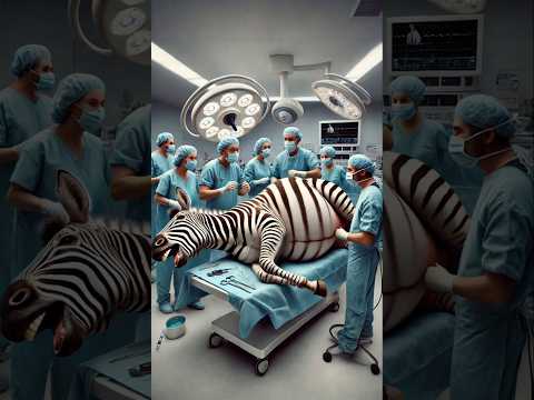Doctor save life pregnant zebra #zebra #pregnant #animals #shortsfeed #doctor #wildlife #forest #ai