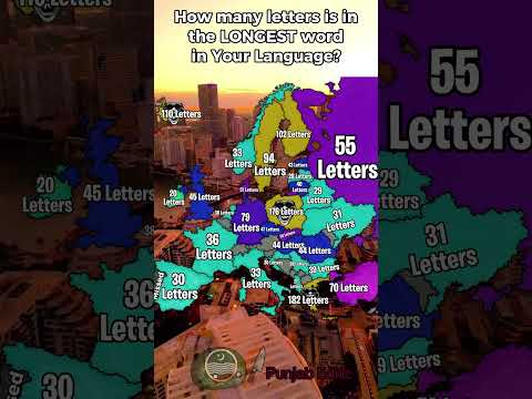 How many letters are in the longest word in your language? #educational