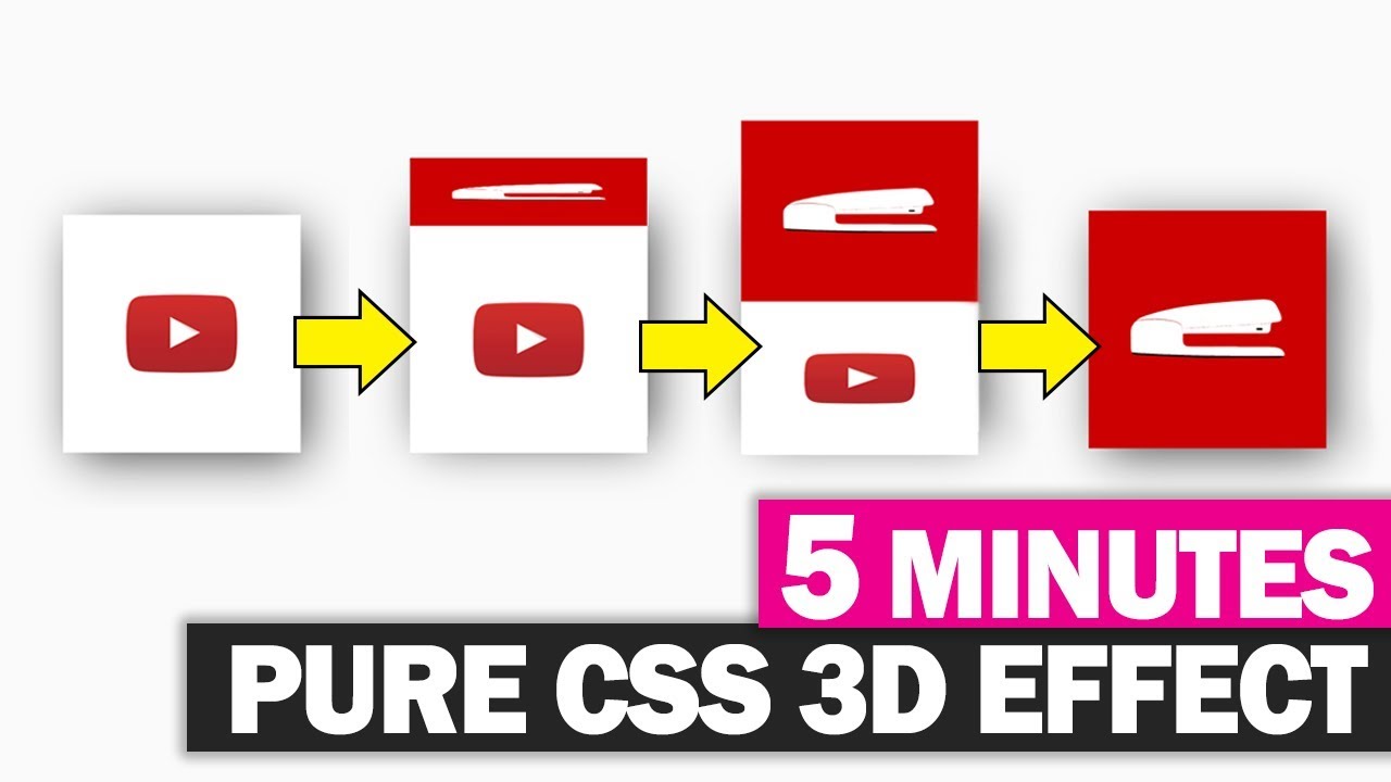 Pure CSS 3D Cube Effect 5 Minutes Tutorial
