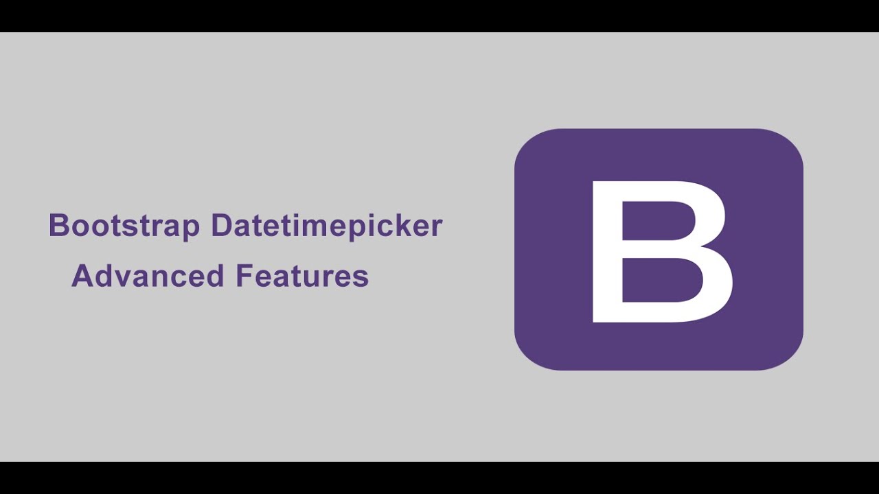 bootstrap datetimepicker advanced features