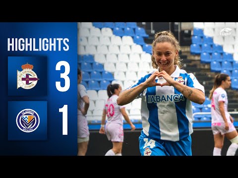 Deportivo ABANCA 3 - 1 Levante Badalona | Resumen Jornada 25 | Liga F