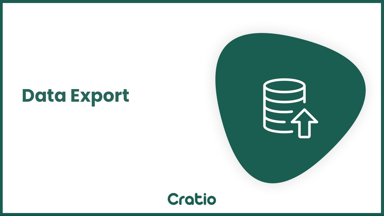 How to Export Data from Cratio CRM | CRM Data Export