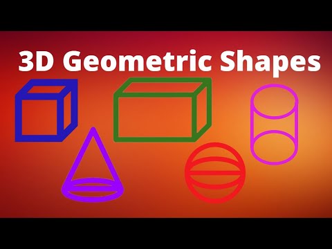 3D Geometric Shapes ๐๐ | Mathematics | Cube | Cuboid |Cylinder | Cone | Sphere