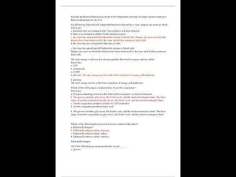 STRAIGHTERLINE MICROBIOLOGY FINAL EXAM 2025