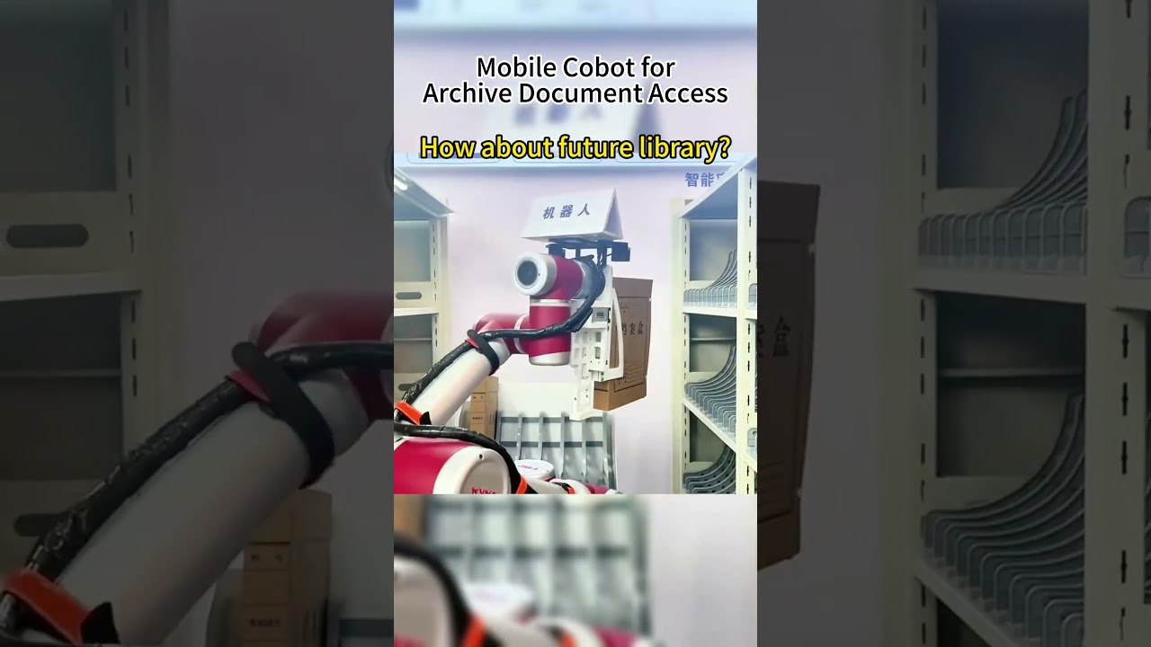 Cobots can bring documents right to your hands, and libraries could do the same! #archive #robotics