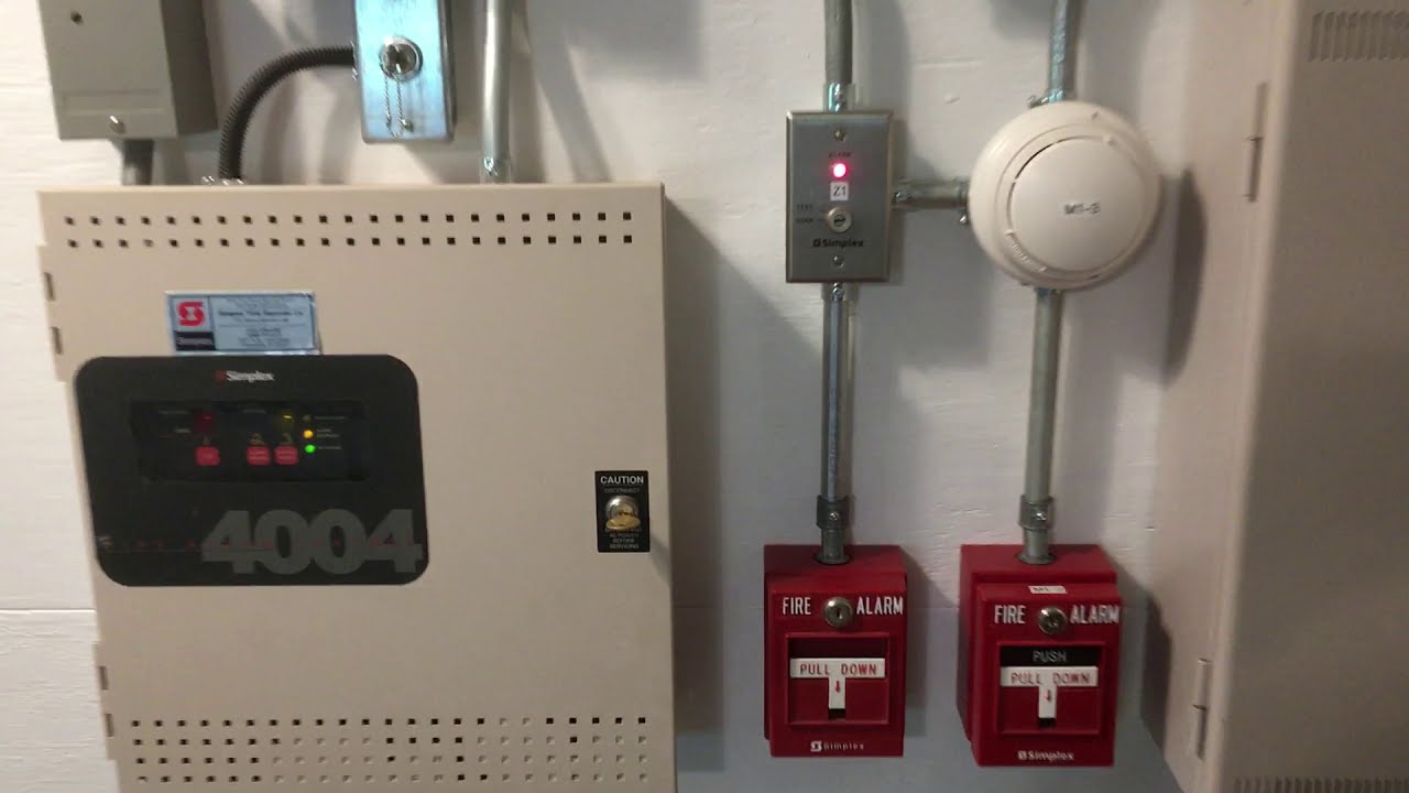 Simplex 4004 & 4010 Fire Alarm System Test 3