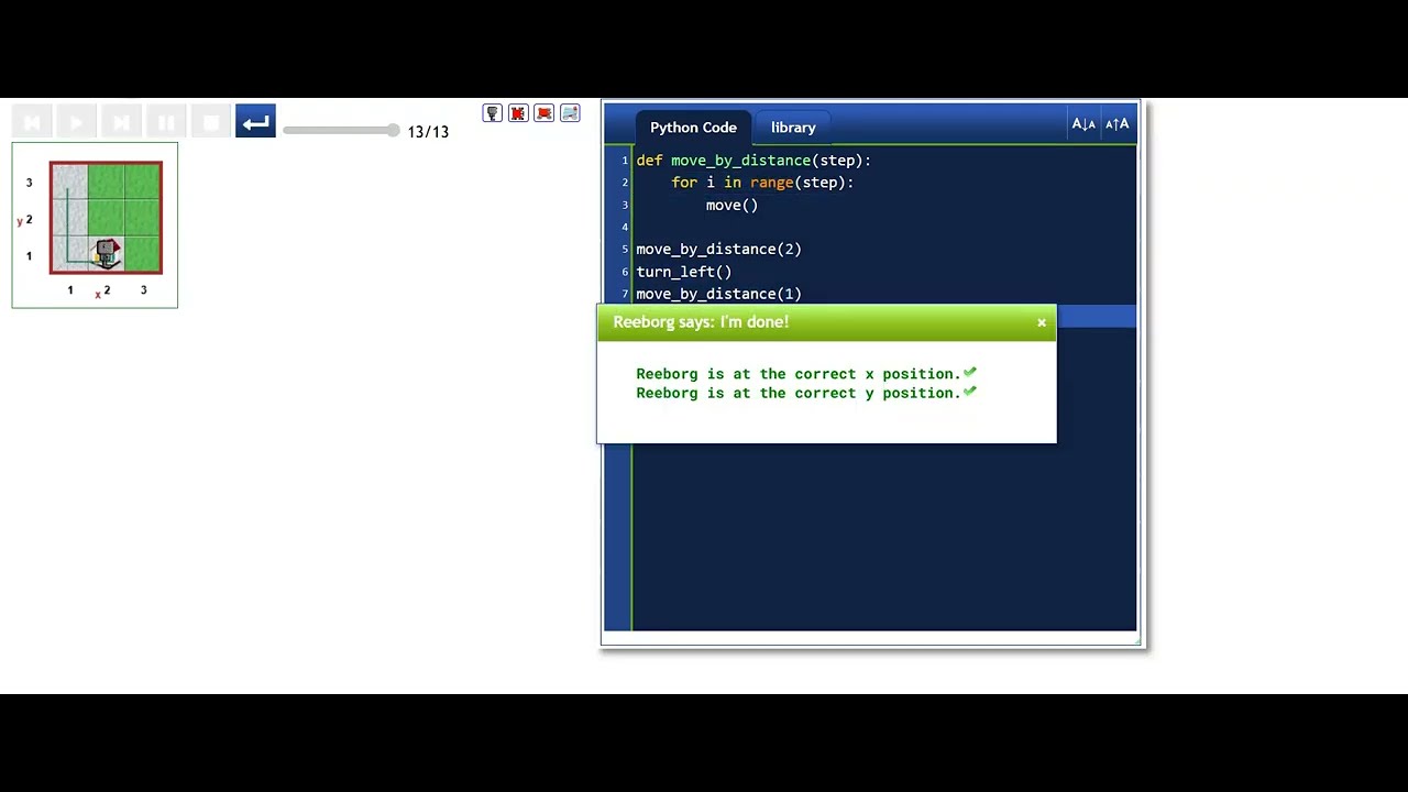 Reeborg’s World Home-3 Solution | Python Tutorial