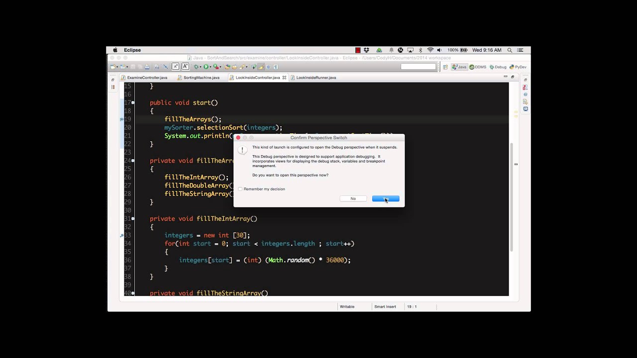 Using Eclipse to debug in Java
