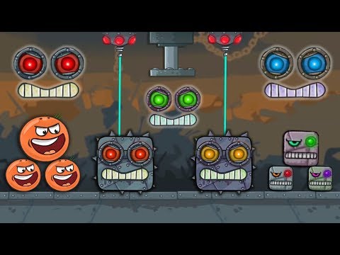 RED BALL 4 - "ORANGE TOMATO BALL" Complete Gameplay VOLUME 3 with 'BOX FACTORY GHOST'