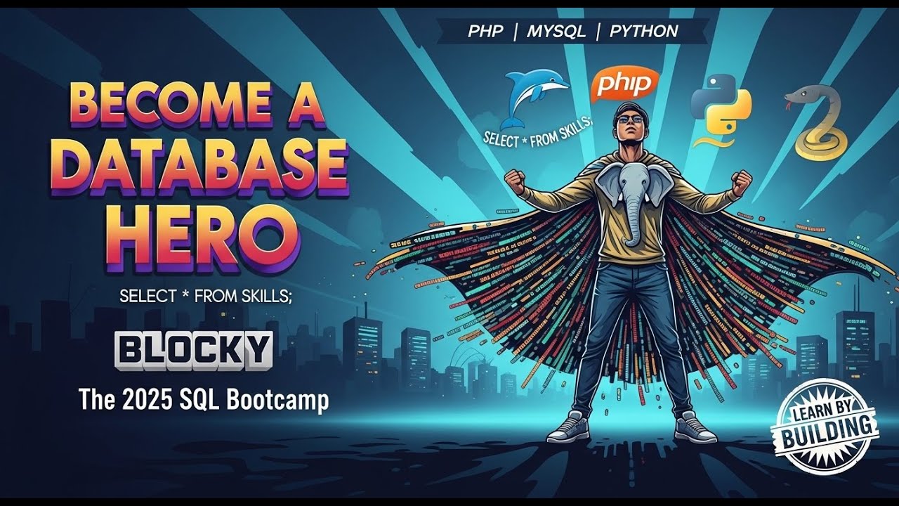 Complete SQL Bootcamp 2025: Master MySQL with PHP & Python Projects | Learn SQL by Building
