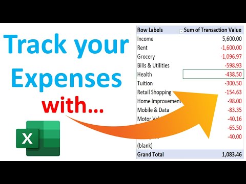 Track Expenses by CATEGORY in Excel | SYNC with bank for FREE #3