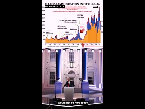 Trump displays the immigration chart