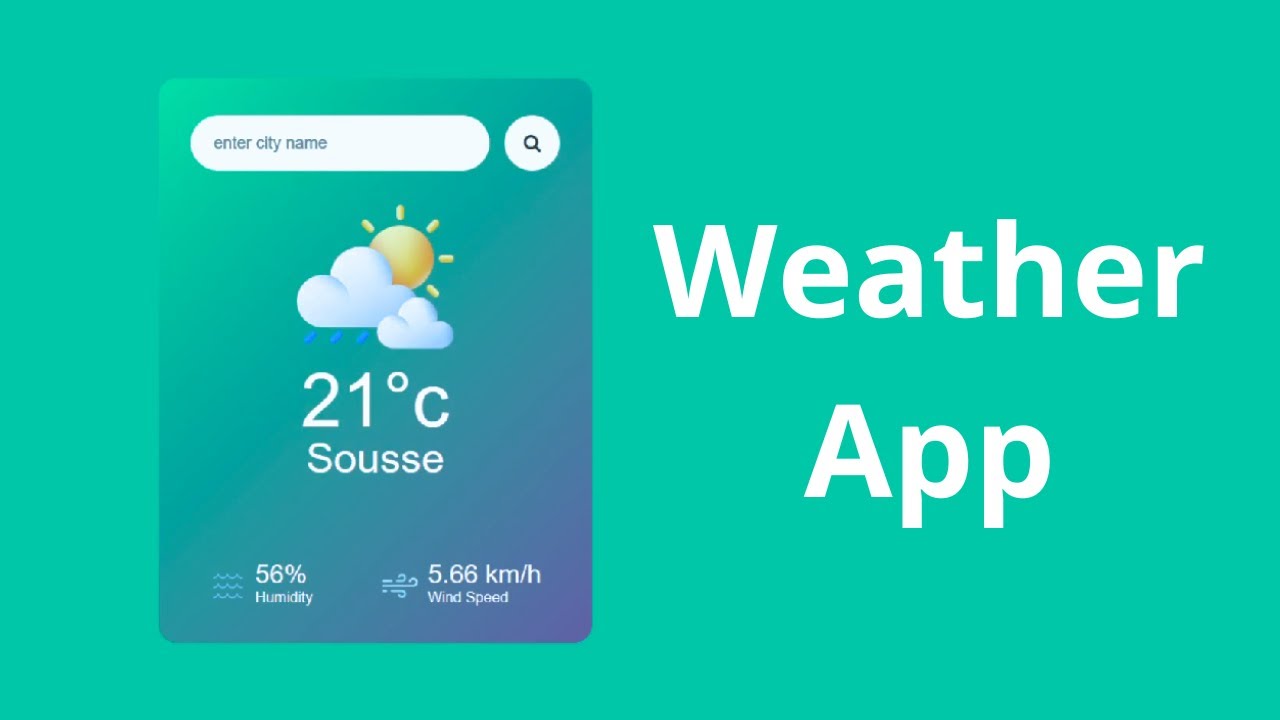 Build a Weather App with HTML, CSS & JavaScript | Beginner Web Development Project 2025