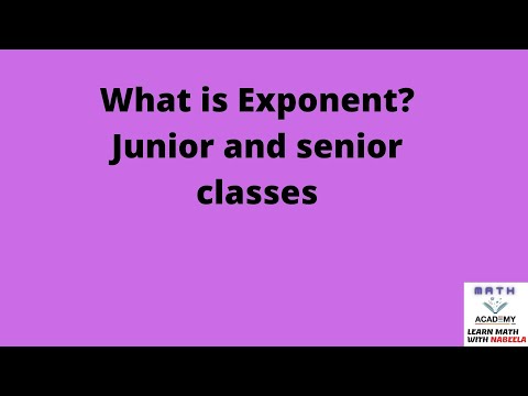 What is exponent?