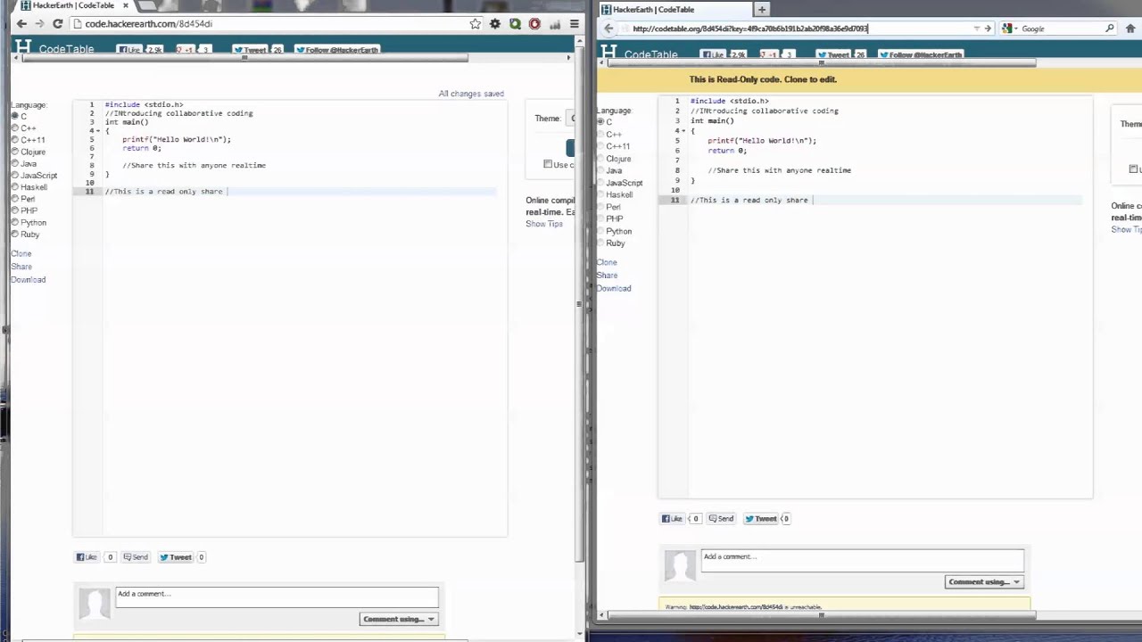 Introducing Collaborative Coding on CodeTable