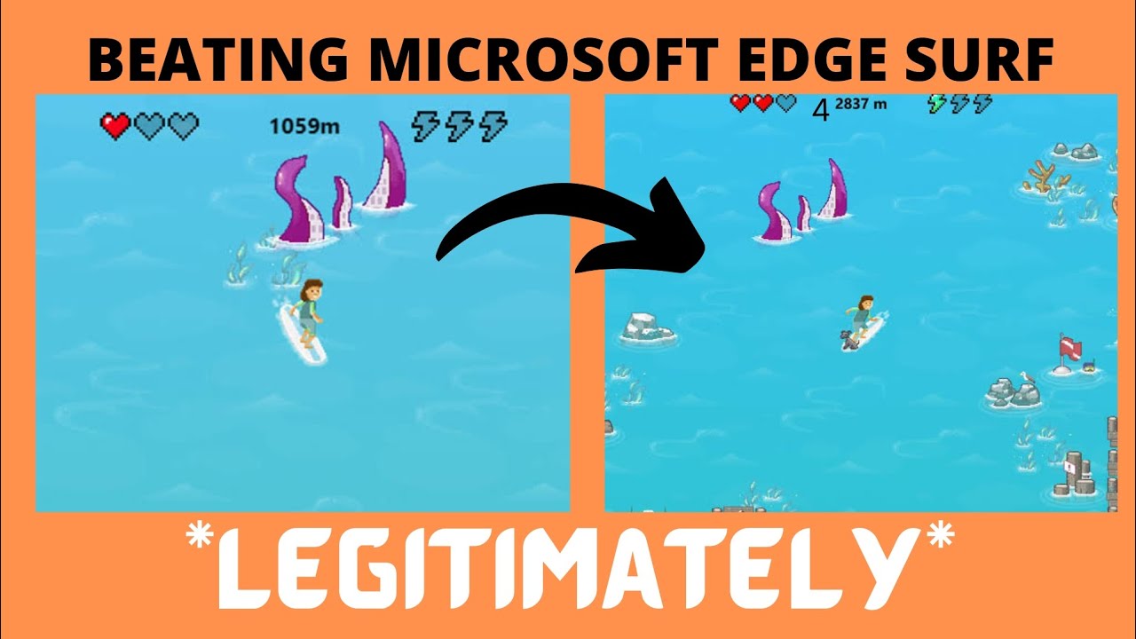 BEATING Microsoft Edge Surf Highscore Legitimately
