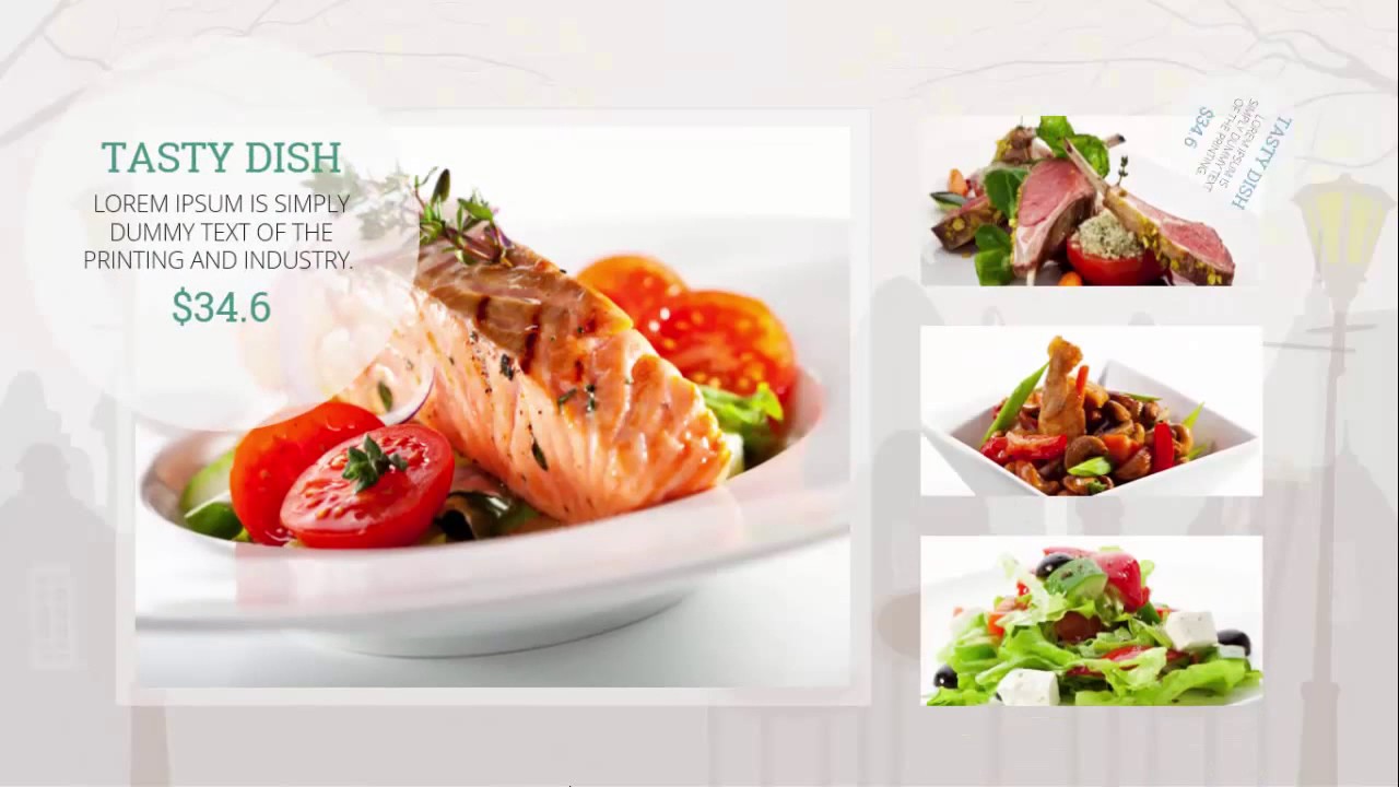 Grilles and Eateries Free PowerPoint Template